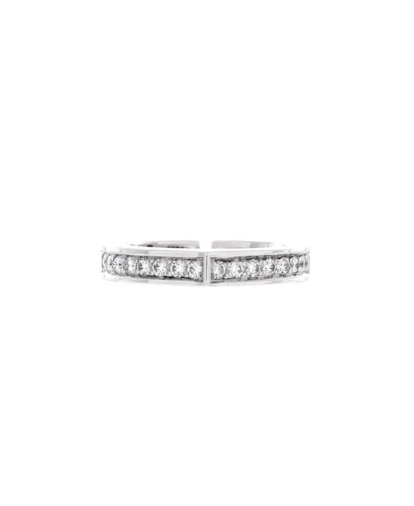 CARTIER Flat C Diamond Ring 18k Gold - White