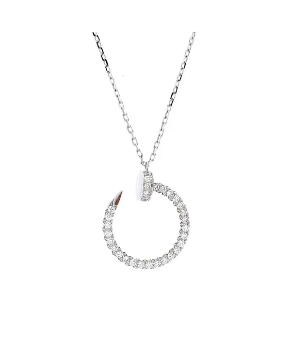 CARTIER Juste Un Clou Pendant Necklace - White