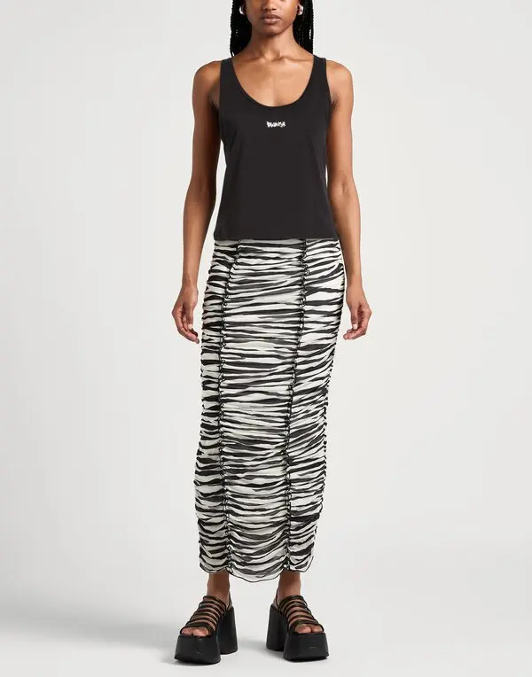 DISCLAIMER Tank Top In Cotton - Black