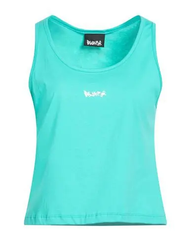 DISCLAIMER Cotton Jersey Tank Top - Blue
