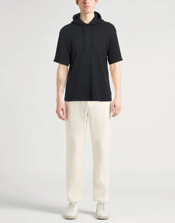 Emporio Armani Ribbed-knit Hoodie