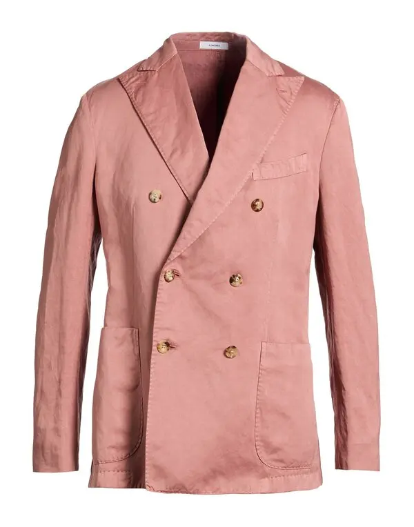 Boglioli Hemp, Cotton, And Cashmere Double-breasted Blazer
