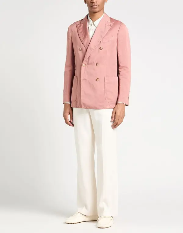 Boglioli Hemp, Cotton, And Cashmere Double-breasted Blazer