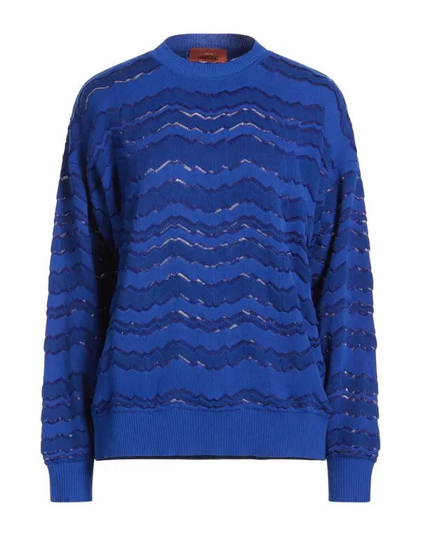 Missoni Viscose, Wool, Polyester Sweater - Bright Blue