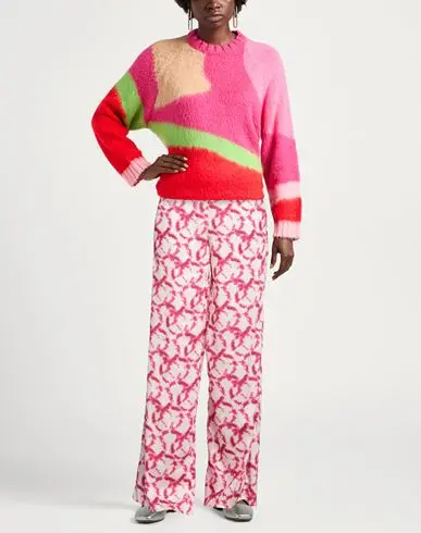 JIJIL Wide-leg Satin Pants With Tie-dye Print - Pink