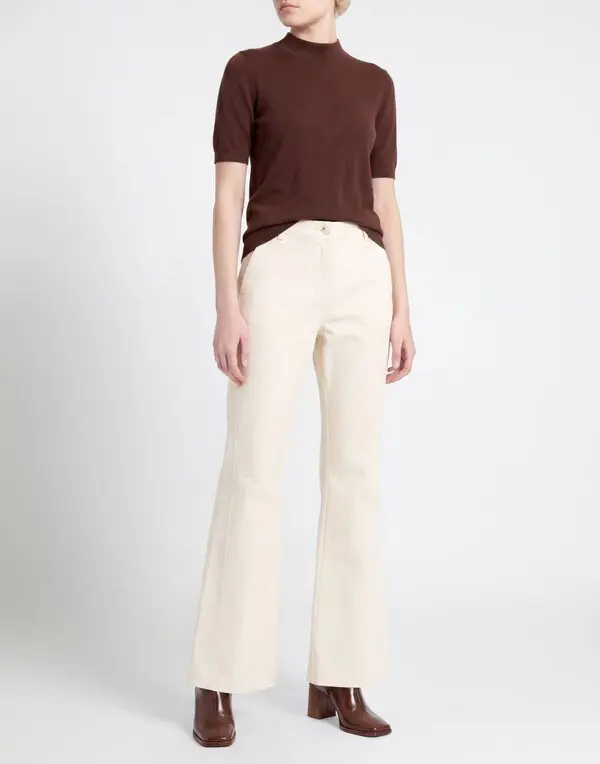 Pinko Cotton Blend Bootcut Twill Pants