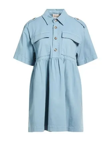 SEMICOUTURE Mini Shirt Dress - Blue
