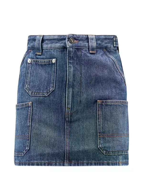 Givenchy Patch-pocket Denim Skirt