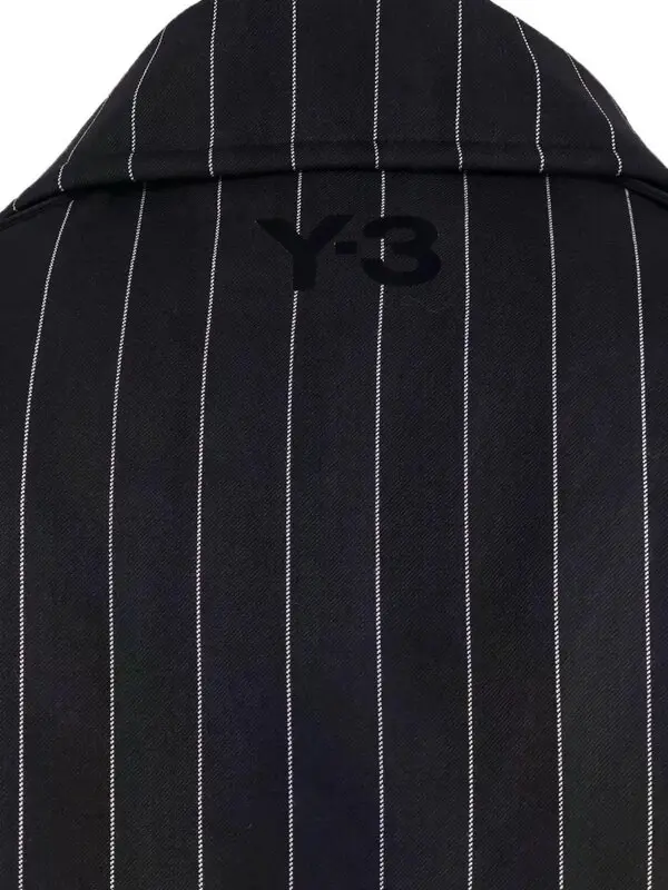 Y3 Pinstripe Zip-up Overshirt