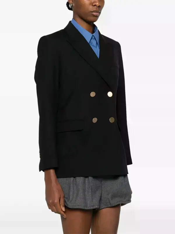 Sandro Double-breasted Virgin Wool Blazer