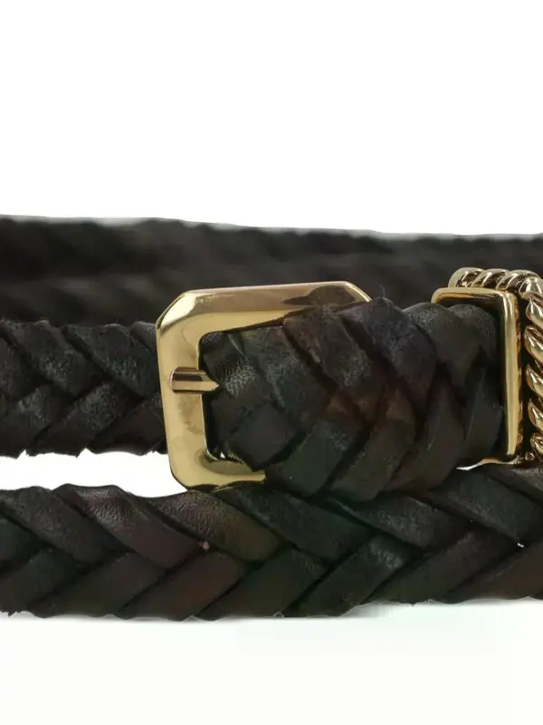 Etro Braided Buckle Belt - Brown
