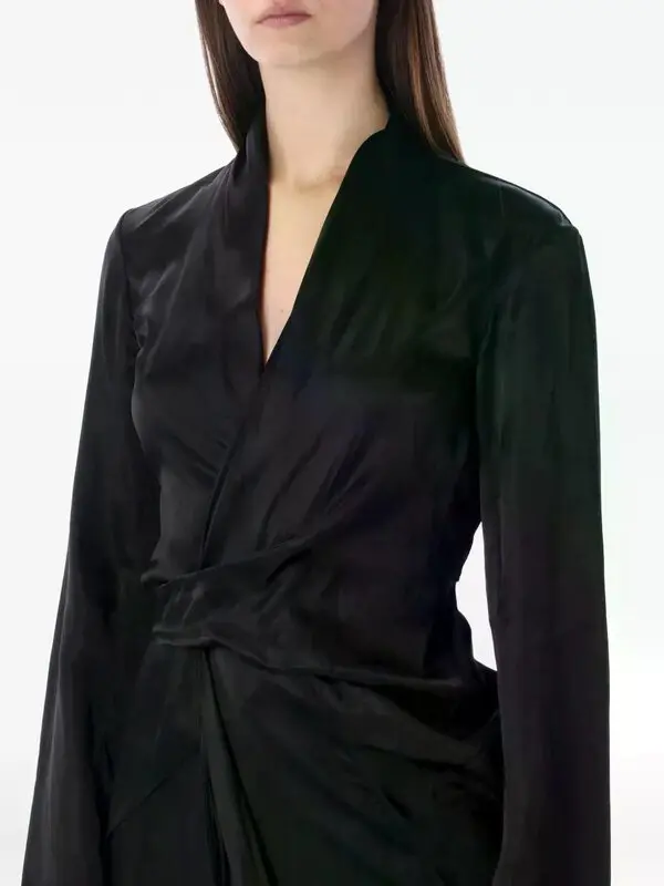 Rick Owens V-neck Wrap Maxi Dress