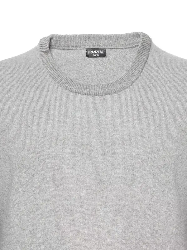 FRANZESE COLLECTION Ribbed Crew-neck Sweater