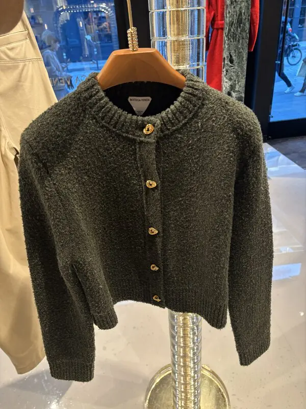 Bottega Veneta Green Cardigan