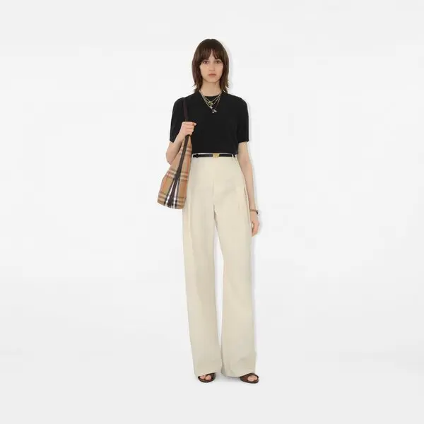 Burberry Cashmere Blend Knit Top - Black