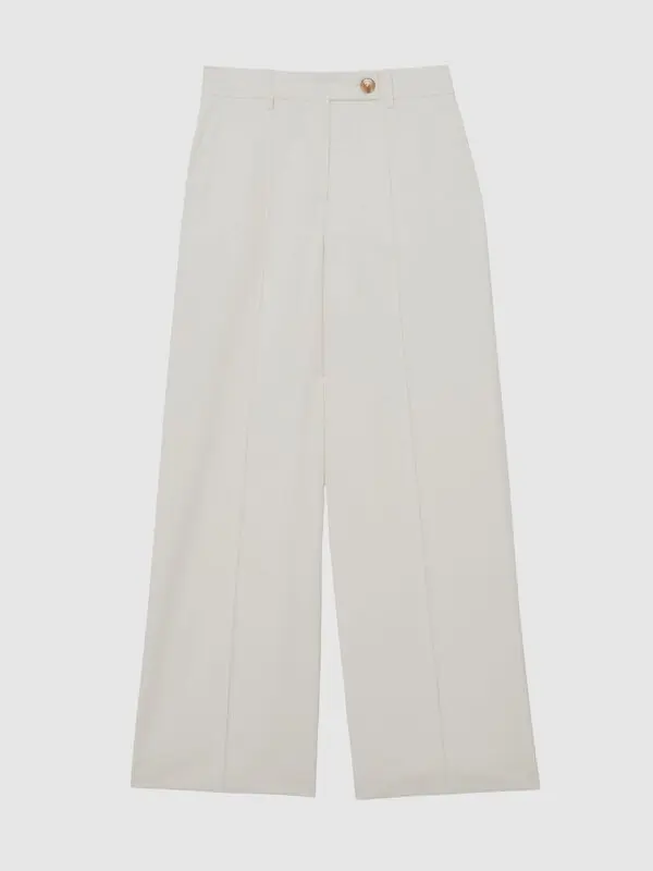 REISS Malin Petite Wide-leg Trousers
