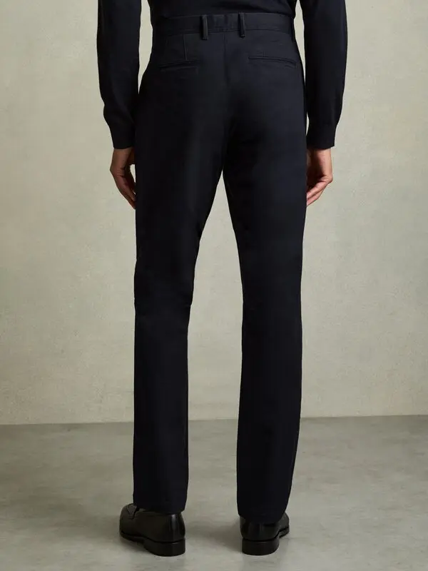 REISS Pitch Washed-cotton Slim-fit Chinos