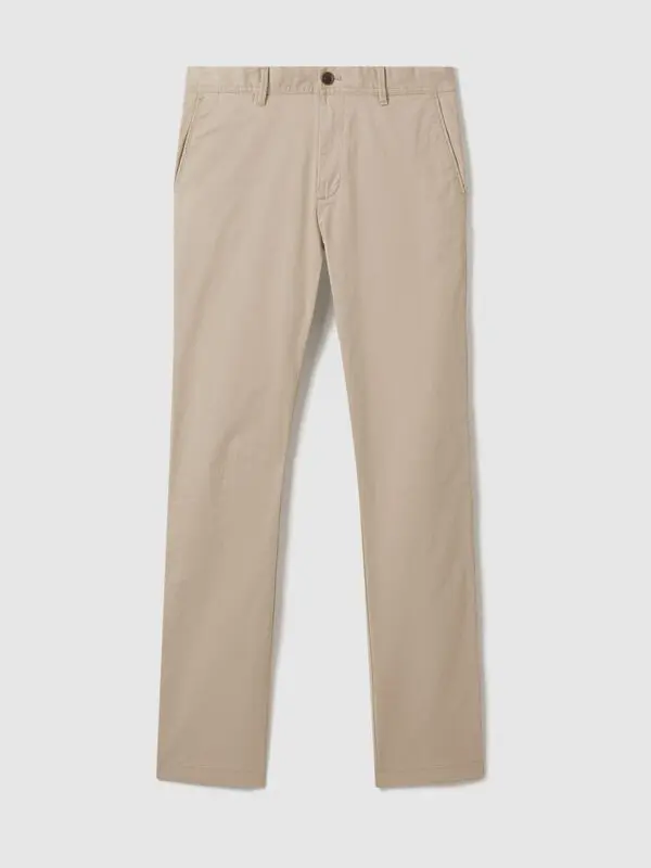 REISS Pitch Washed-cotton Slim-fit Chinos