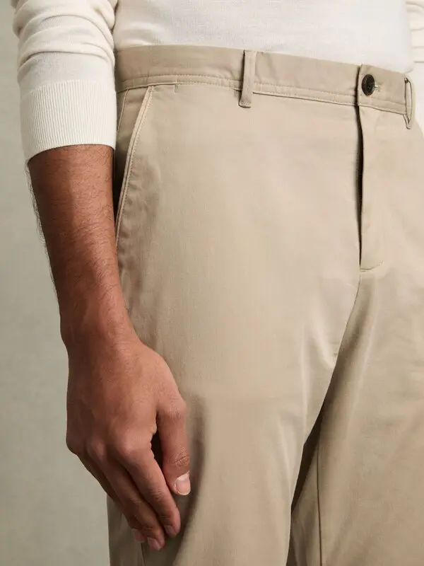 REISS Pitch Washed-cotton Slim-fit Chinos