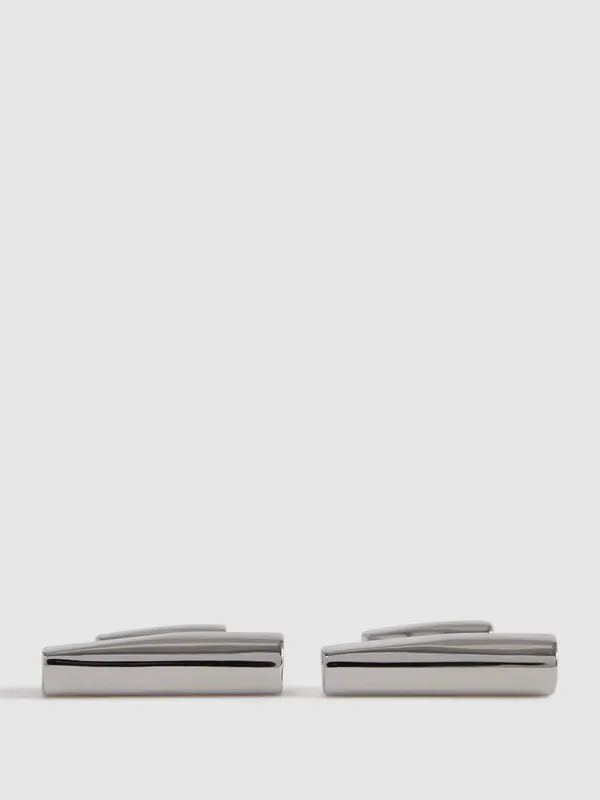 REISS Blake Bar Cufflinks - Silver