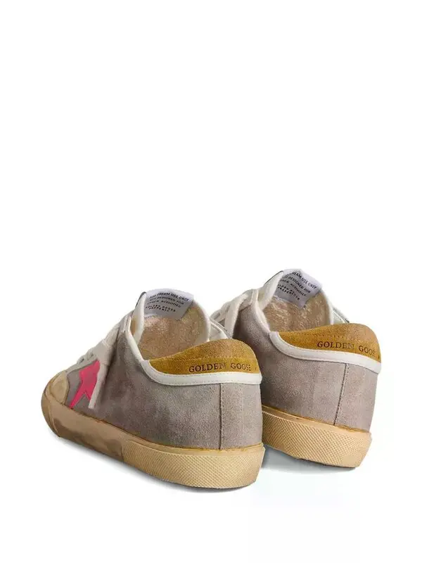 GOLDEN GOOSE Super-star Sneakers With Fuchsia Star Detail