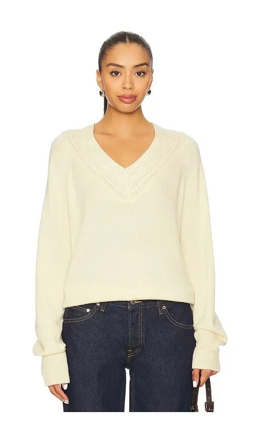 Guest In Residence Varsity V Sweater