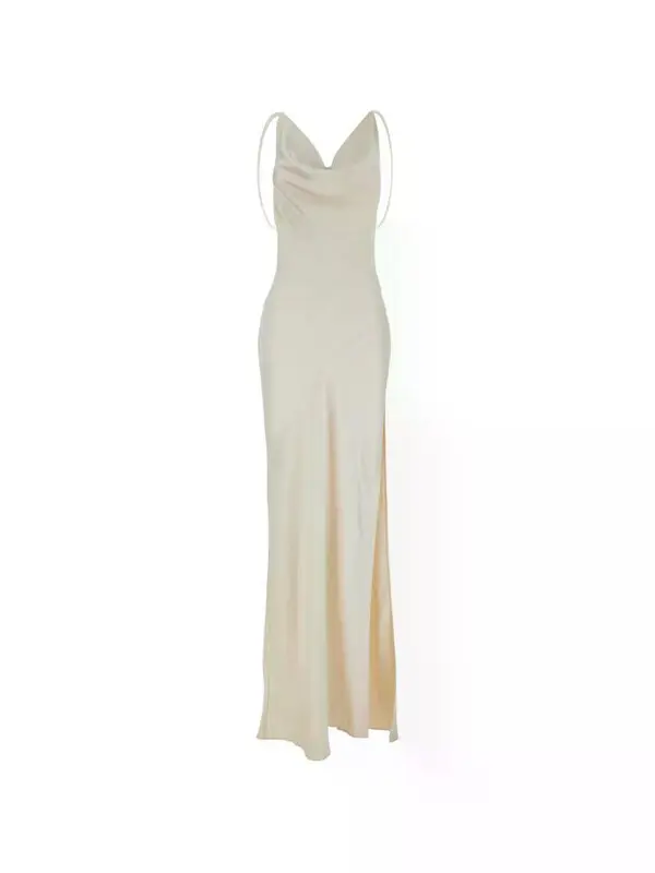 Andamane The Attico Cowl Neck Slip Maxi Dress