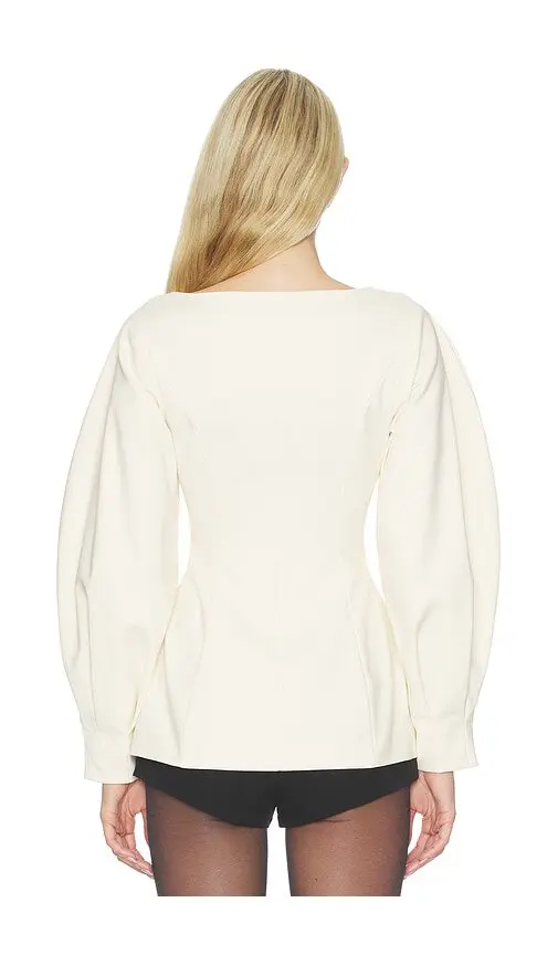 WeWoreWhat Peplum Blazer With Cocoon Sleeves