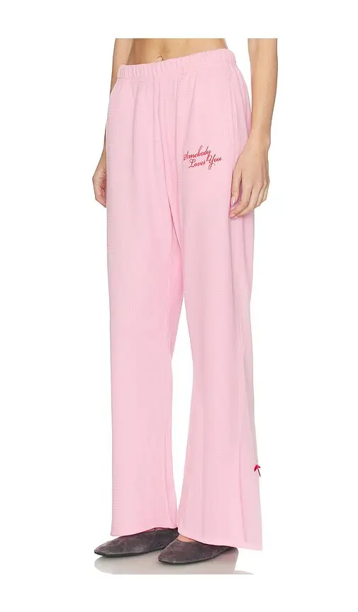 THE MAYFAIR GROUP Somebody Love You Wide Leg Sweatpants - Pink