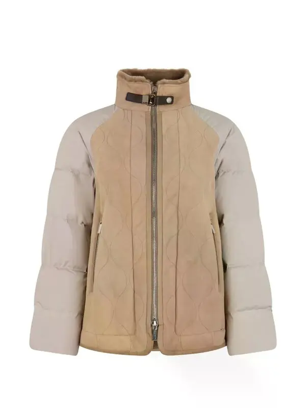 MOORER Quilted Collar Jacket