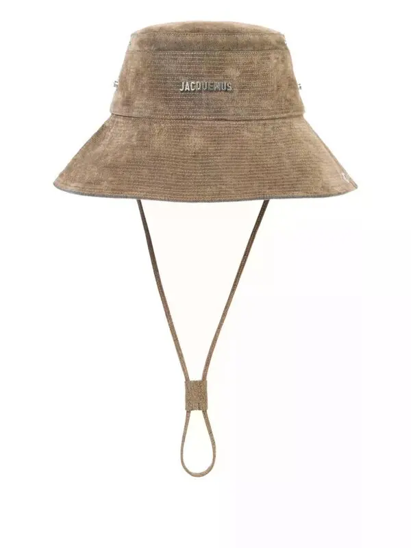 Jacquemus De-nîmes" Denim Bucket Hat - Neutrals