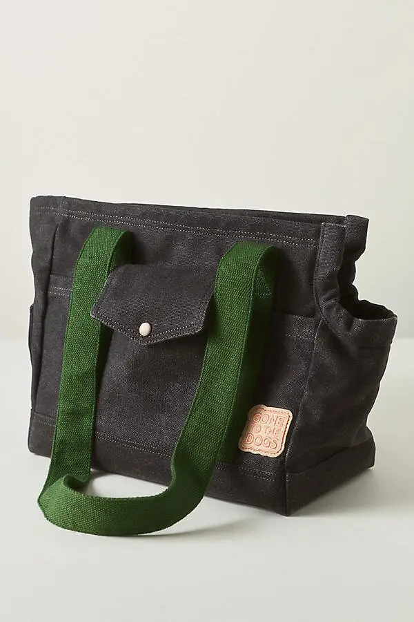 GONE TO THE DOGS Miles Pet Carrier Bag - Grey