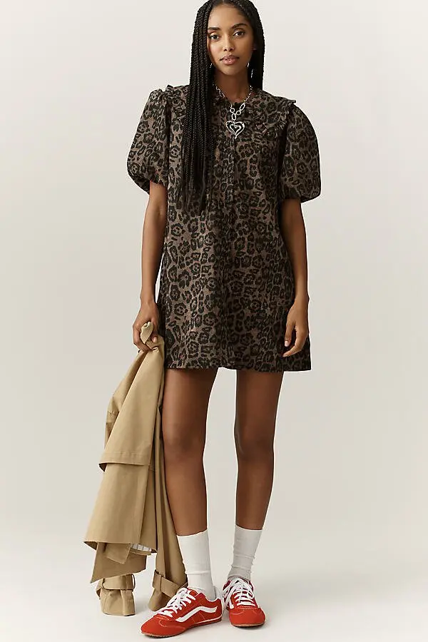 Glamorous Printed Buttondown Shirt Dress