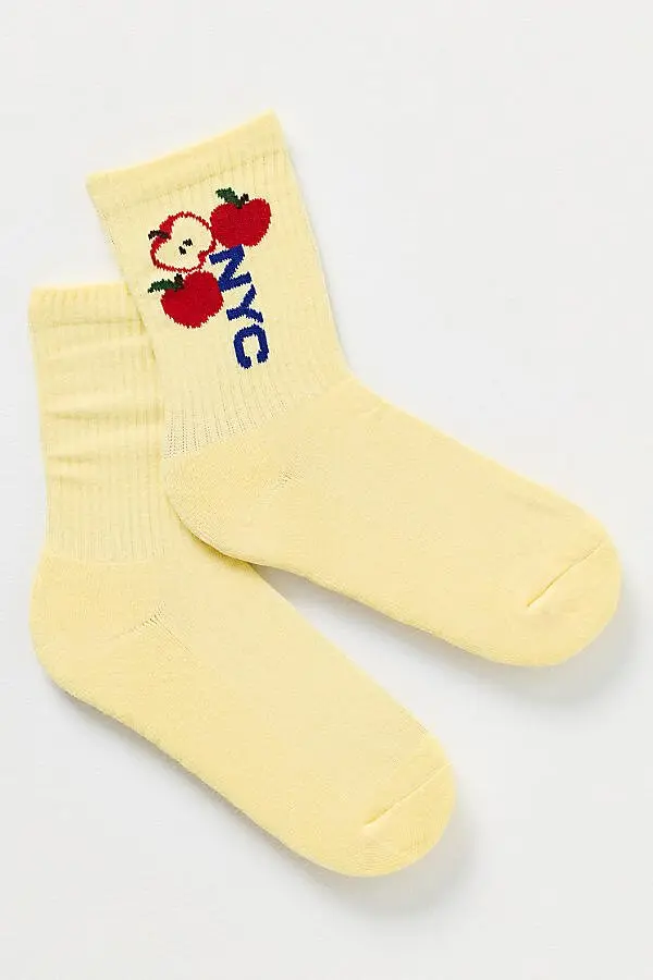 Anthropologie City Icon Crew Socks - Nyc
