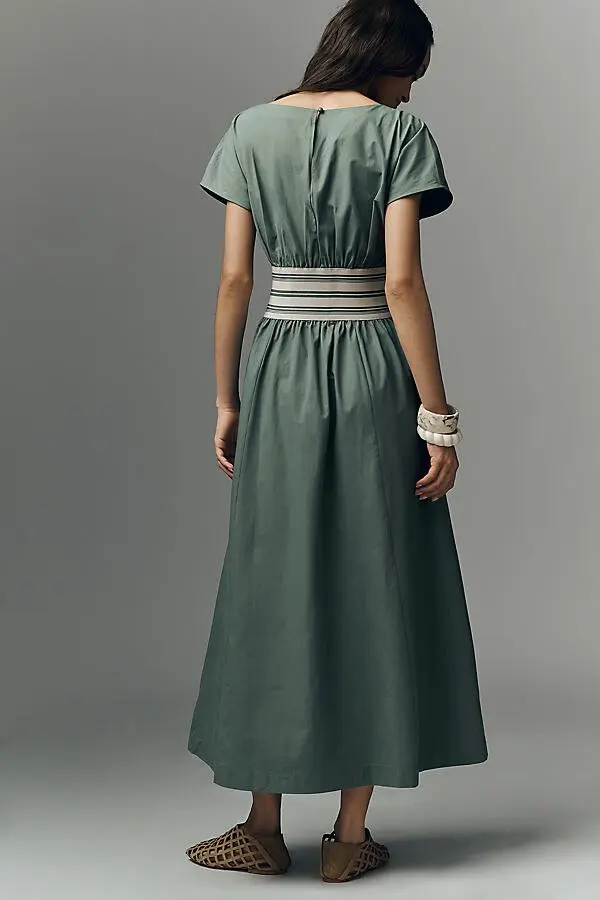 anthropologie green silk dress Green Floral Tulle Long Prom Dress, Beautiful A-Line Evening Formal Dr –  Loveydress