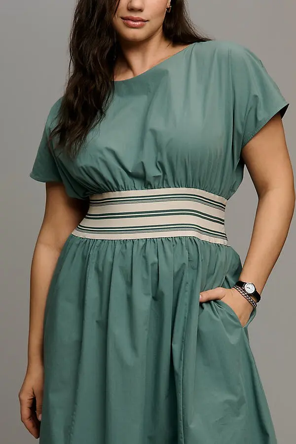 duck green dress Tuckernuck Green Dupioni Esme Dress Green / XS main image 0