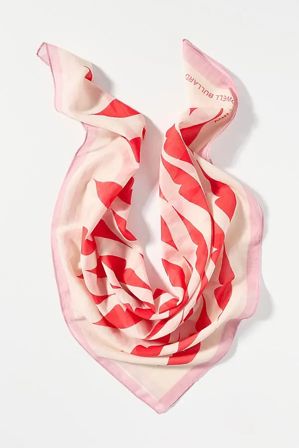 Anthropologie Valente Large Scarf - Lips