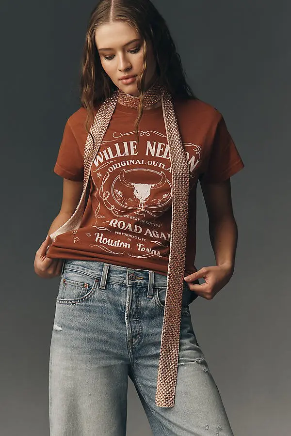 LETLUV Willie Nelson T-shirt Top