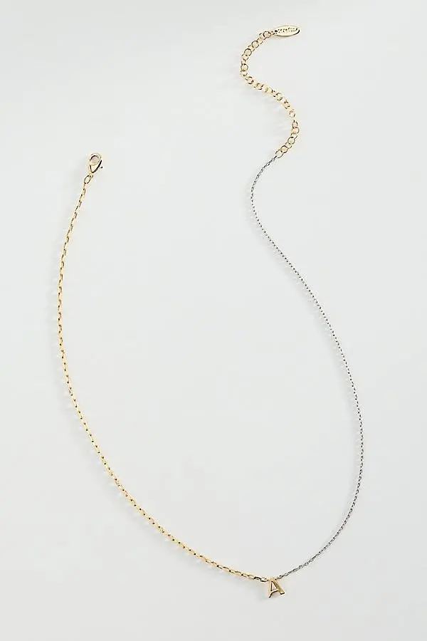 Anthropologie Monogram Pendant Necklace - A