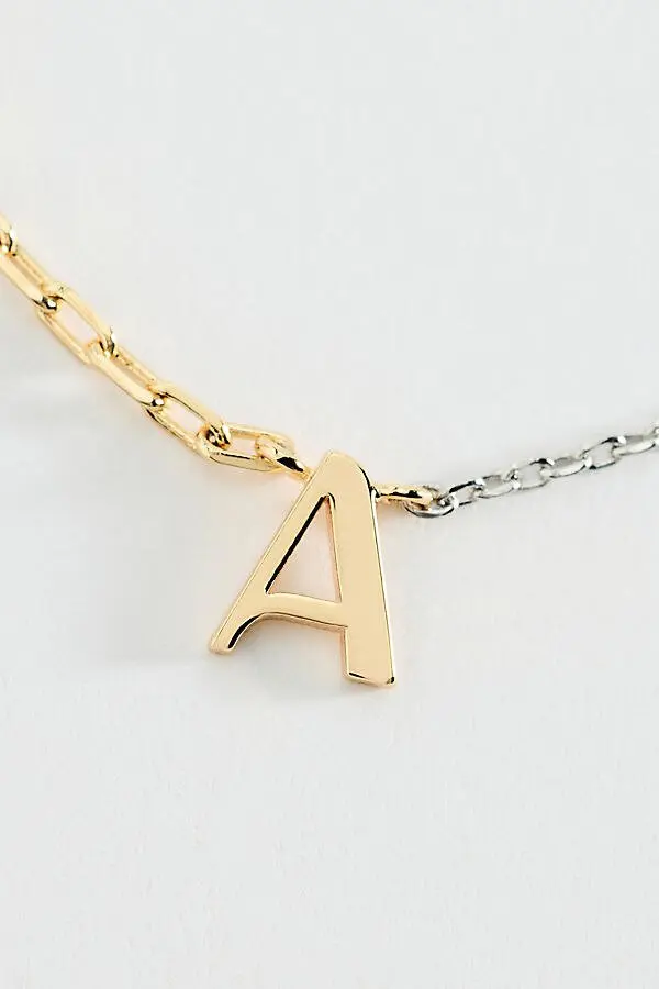 Anthropologie Delicate Monogram Necklace