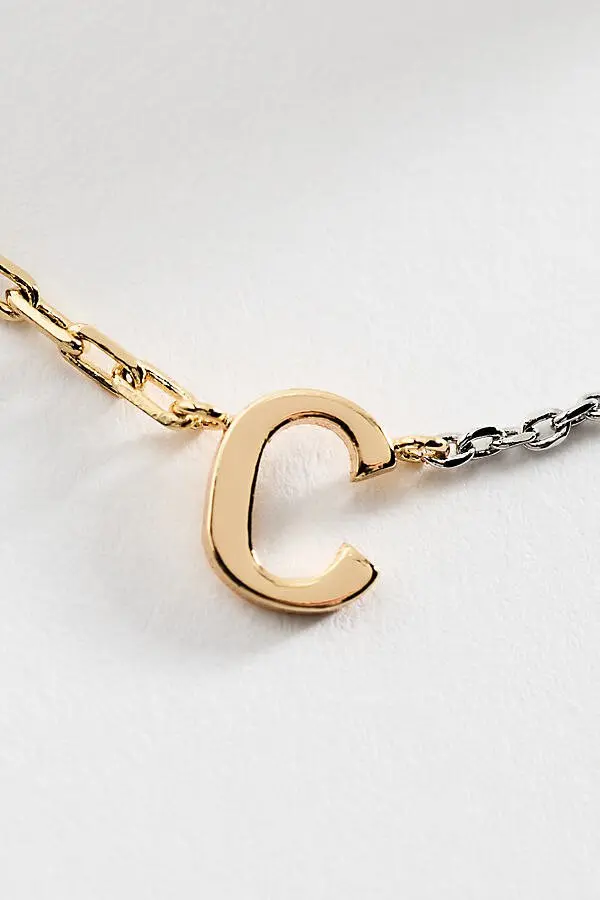 Anthropologie Monogram Necklace - C