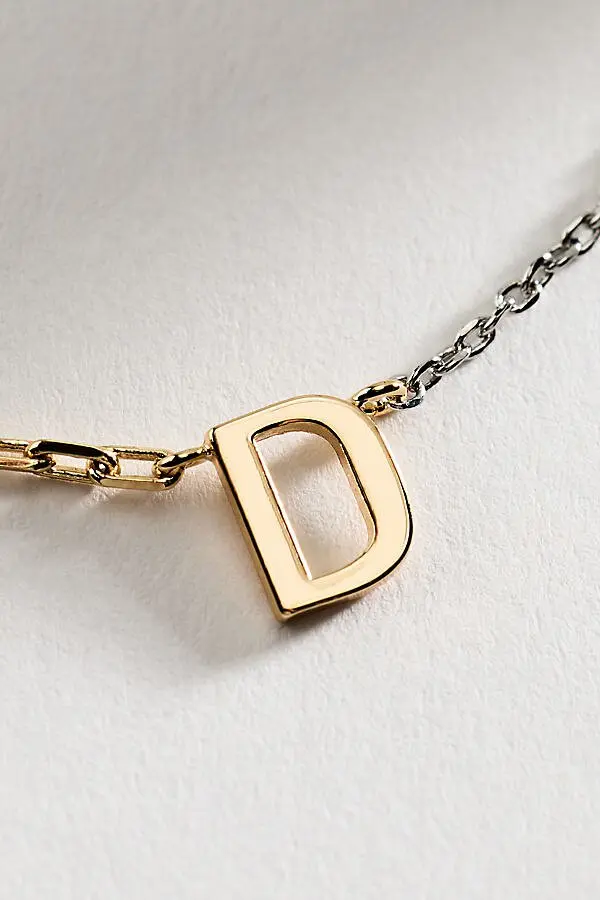 Anthropologie Monogram Necklace - D