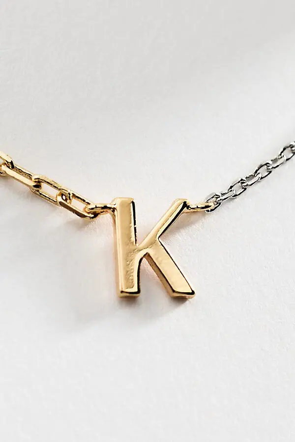 Anthropologie Monogram Necklace - K