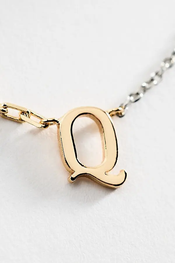 Anthropologie Monogram Necklace - Q