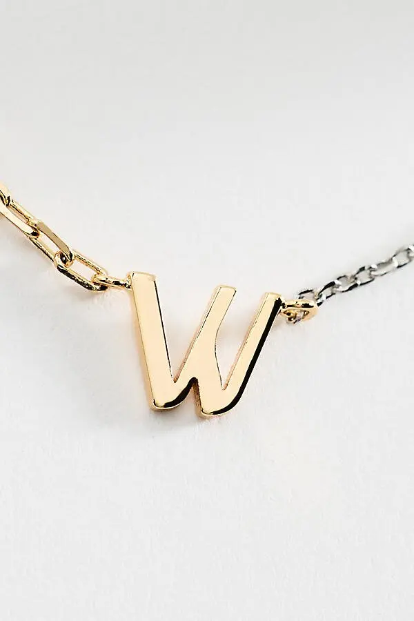Anthropologie Monogram Necklace - W