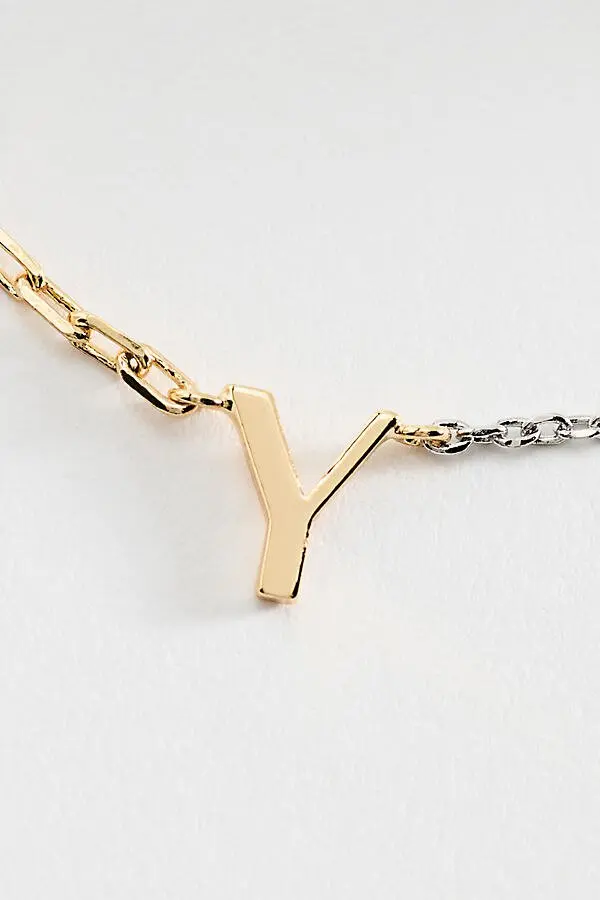 Anthropologie Monogram Necklace - Y
