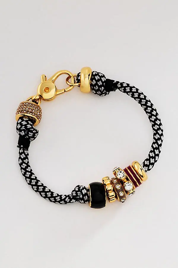 Anthropologie Corded Charm Bracelet - Black