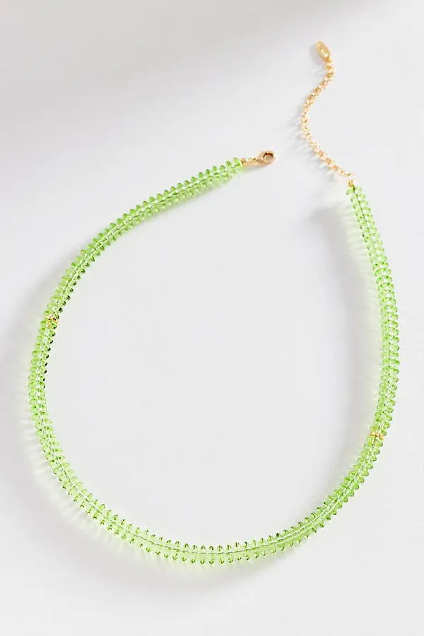 Anthropologie Beaded Necklace - Green