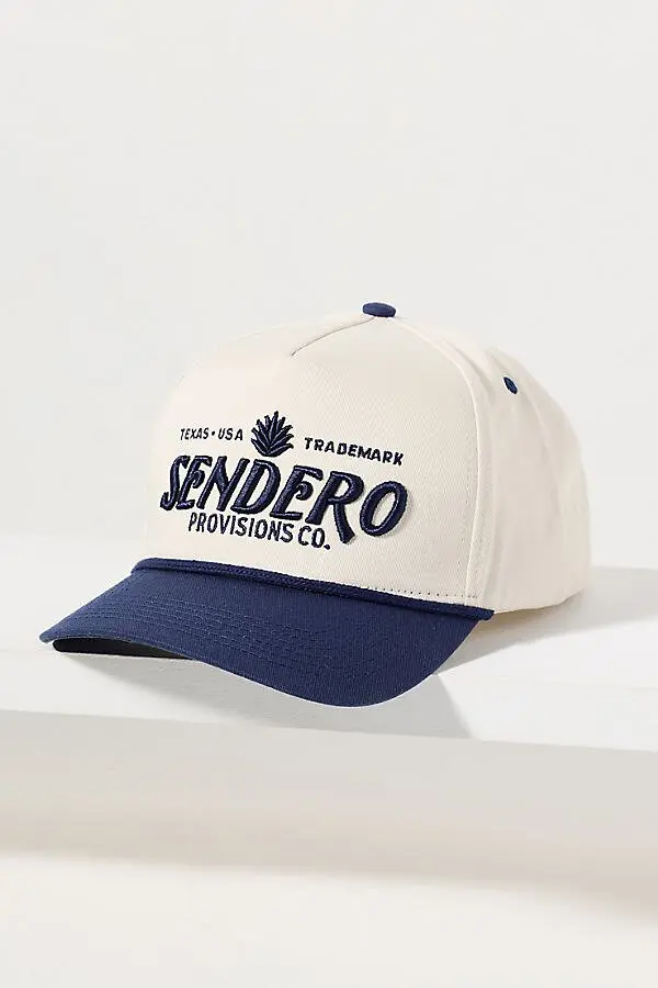 SENDERO PROVISIONS CO. Trademark Trucker Hat - Cream/navy