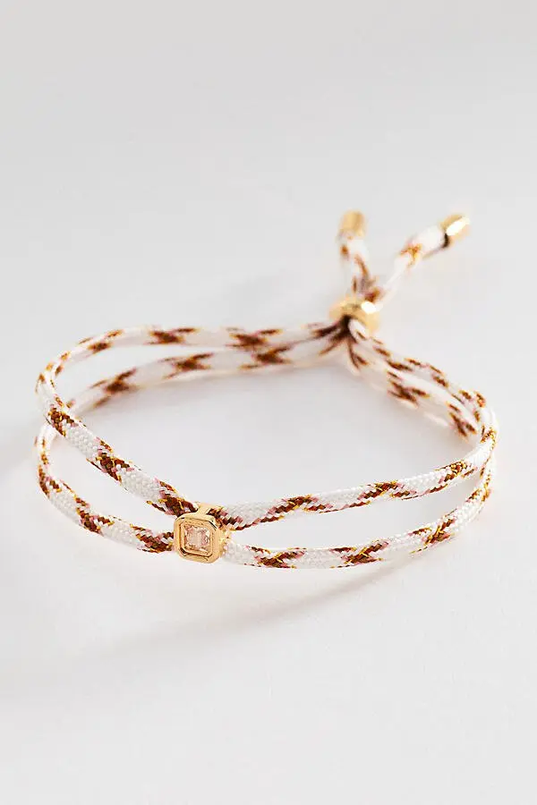 Anthropologie Corded Layer Bracelet - Ivory